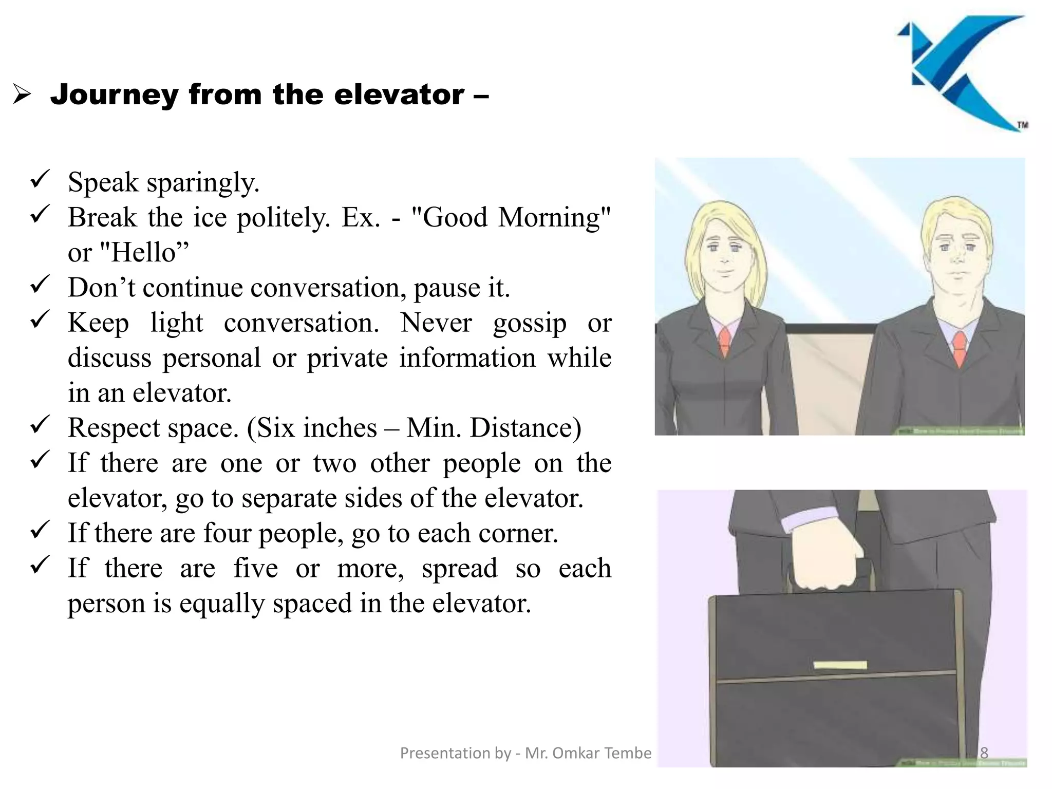 Elevator Manners | PPTX