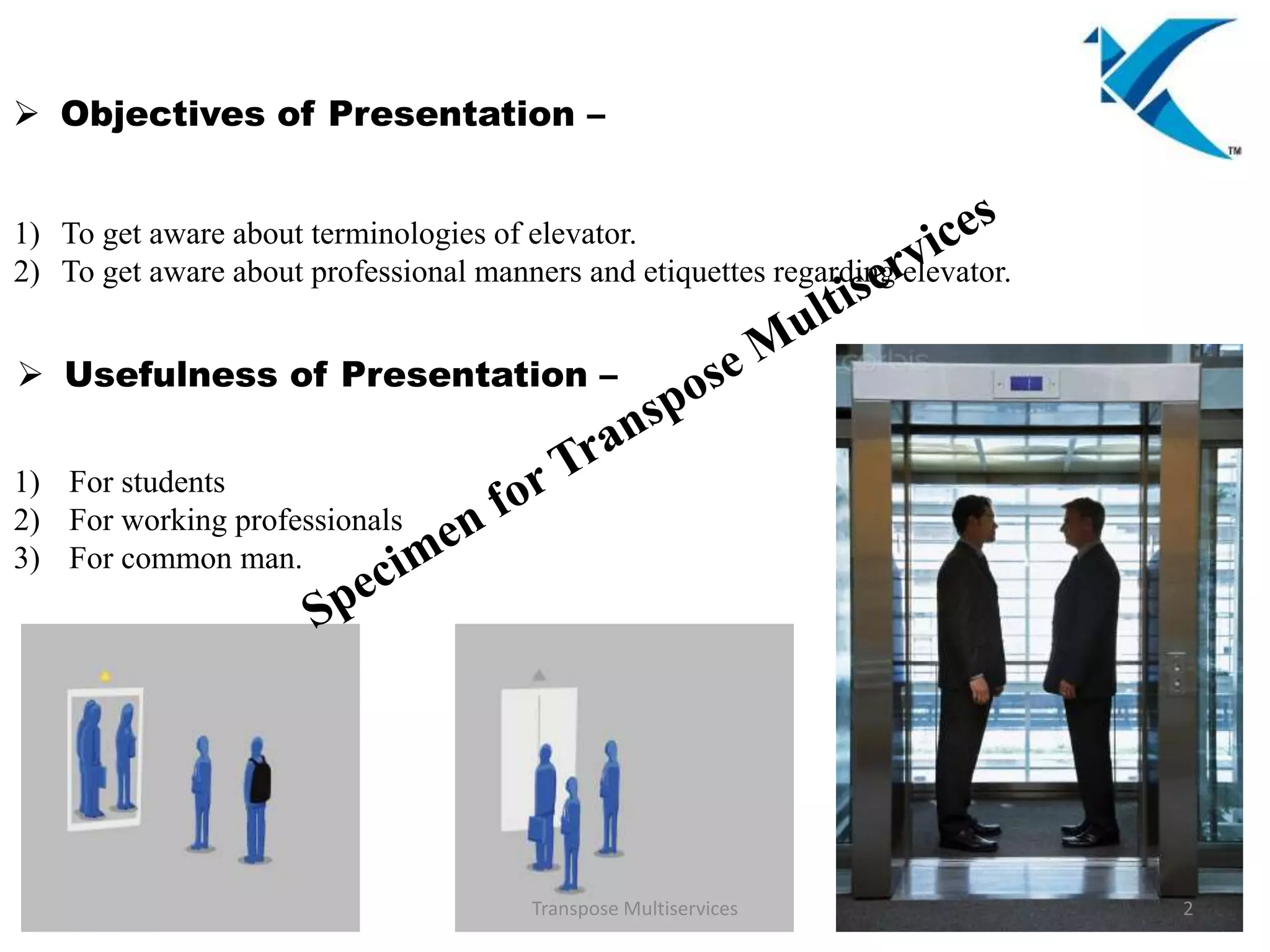 Elevator Manners | PPTX