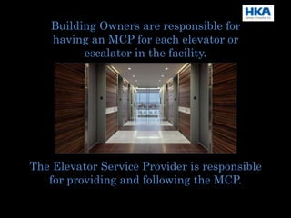 ELEVATOR MAINTENANCE CONTROL PROGRAM IN WASHINGTON STATE | PPTX