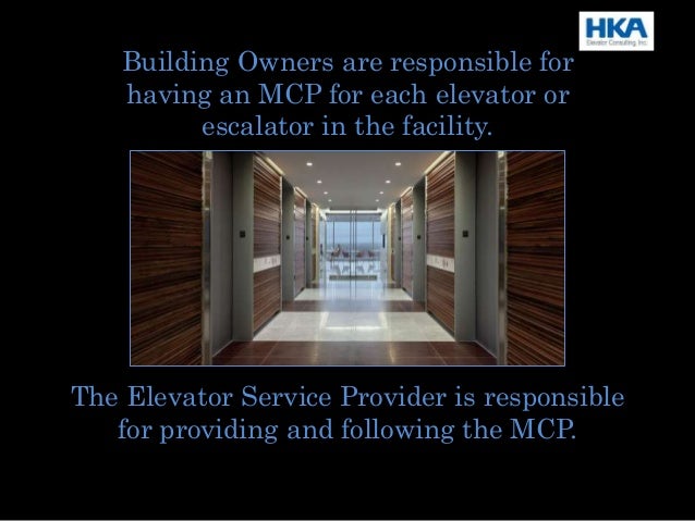 ELEVATOR MAINTENANCE CONTROL PROGRAM IN WASHINGTON STATE