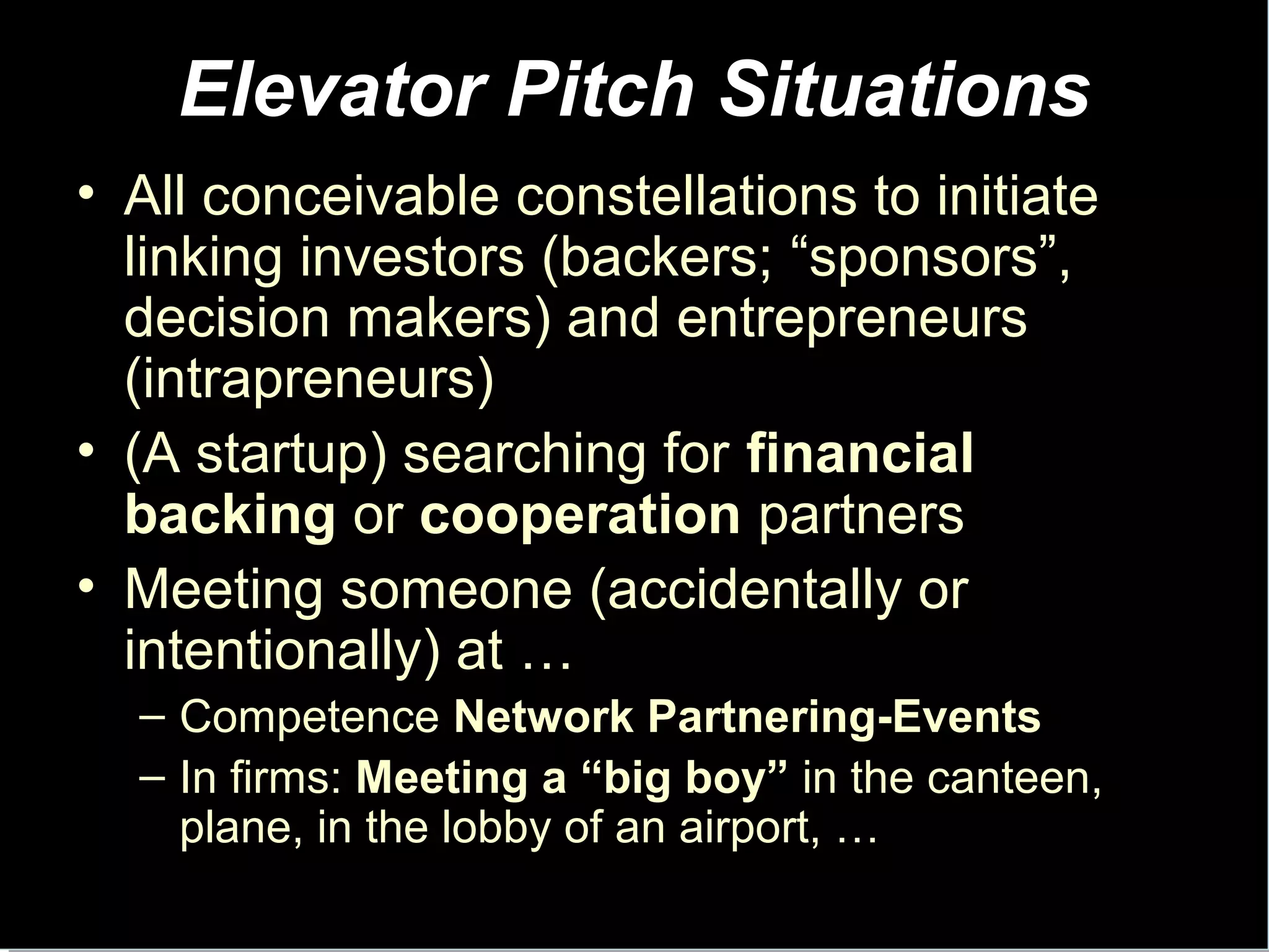 Elevator pitch | PPT