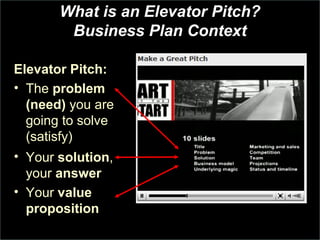 Elevator pitch | PPT