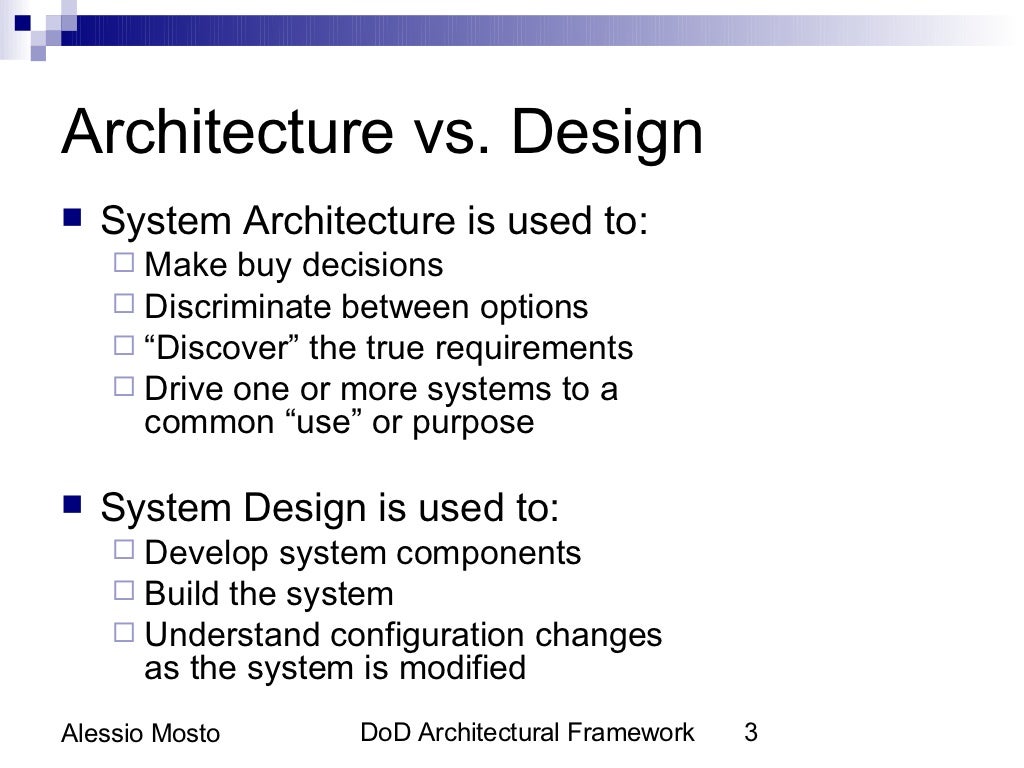 Elevator pitch architecture design