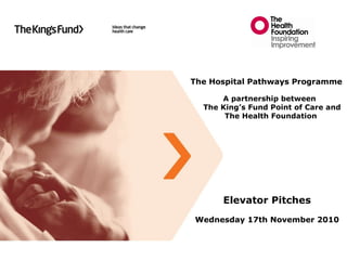 Elevator Pitch | PPT | Medical Health