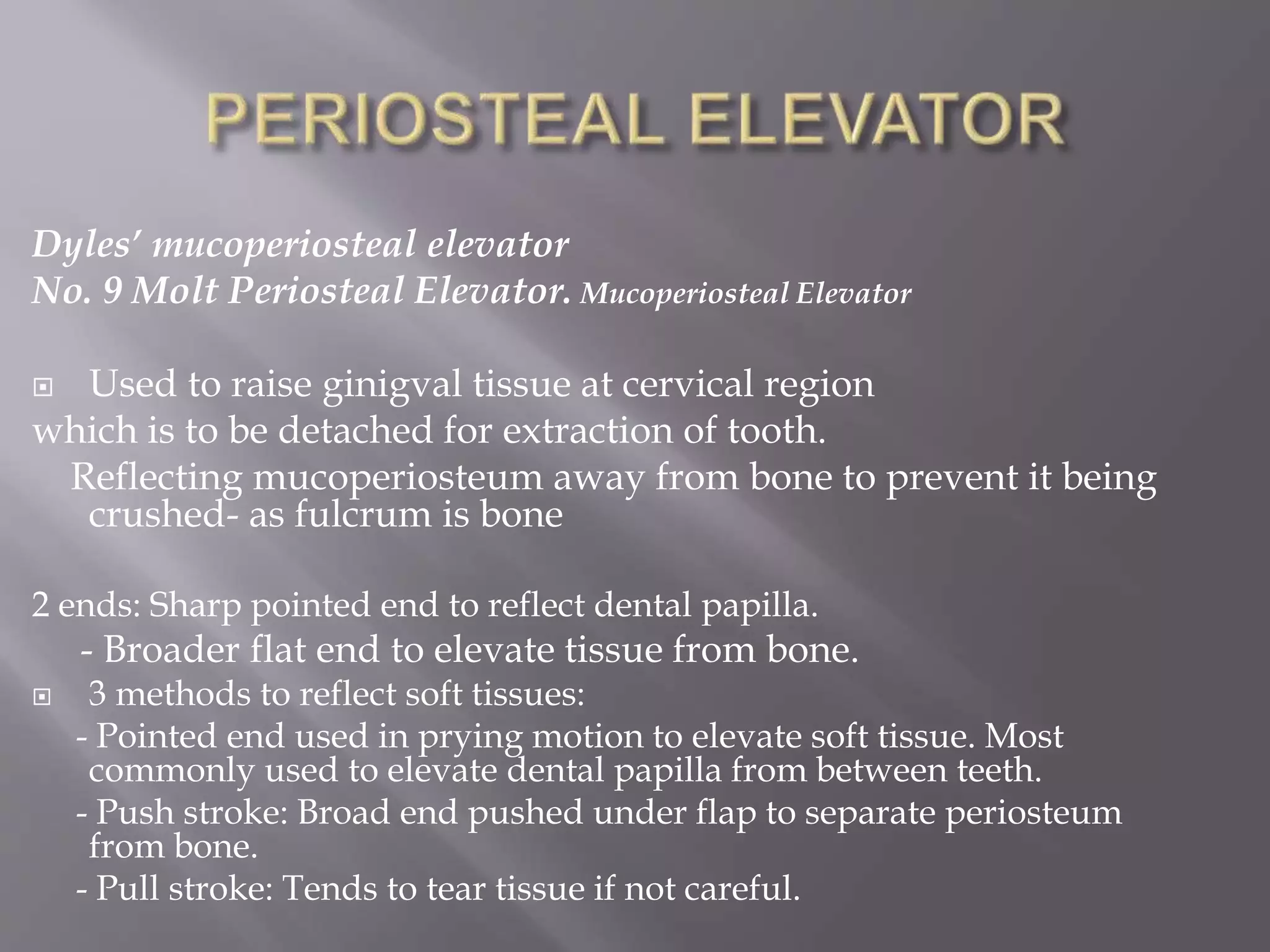 Dental Elevators | PPTX