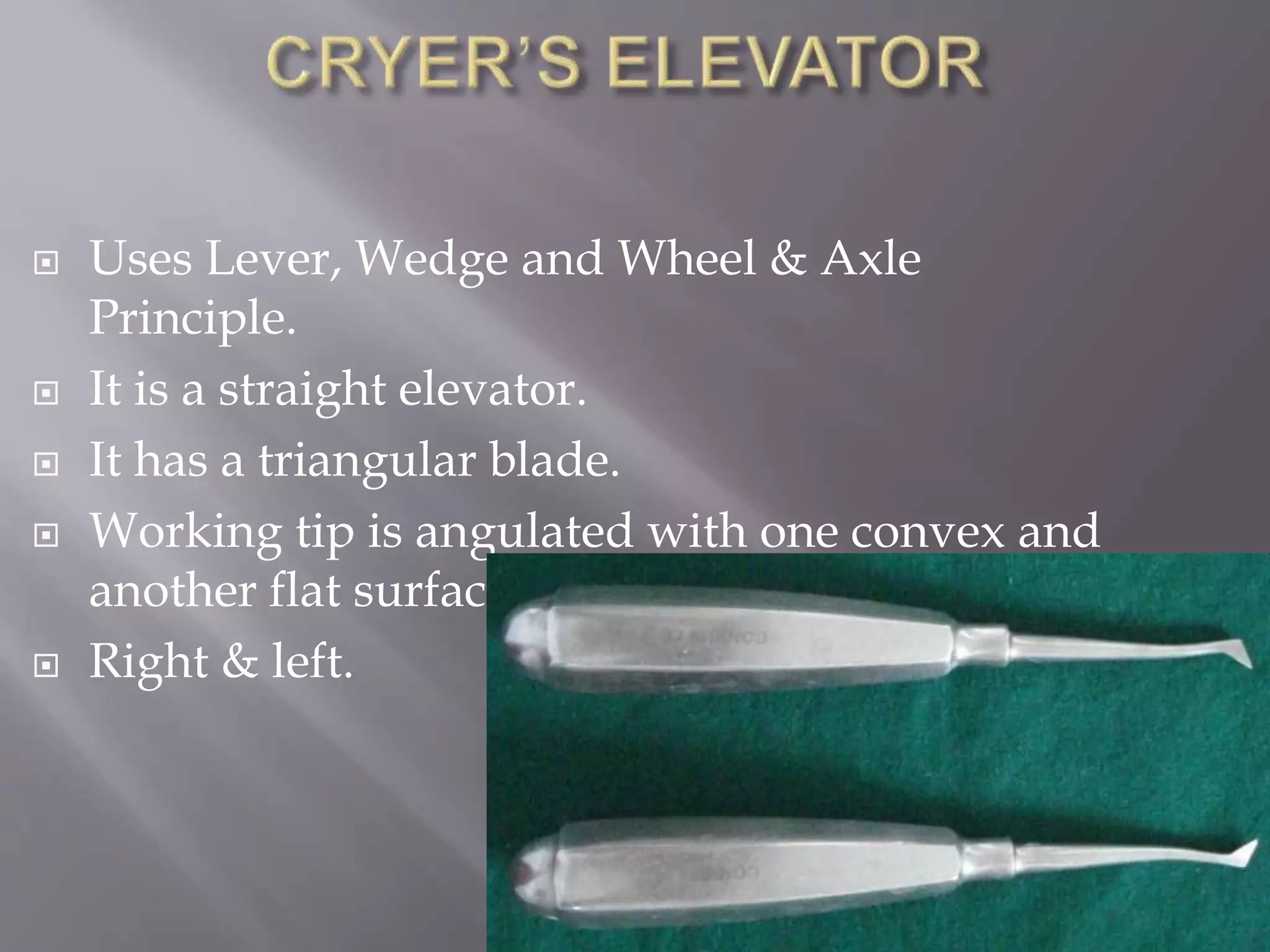 Dental Elevators | PPTX