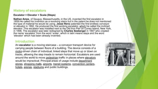 Elevators and escalators | PPTX