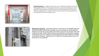 Elevators and escalators | PPTX