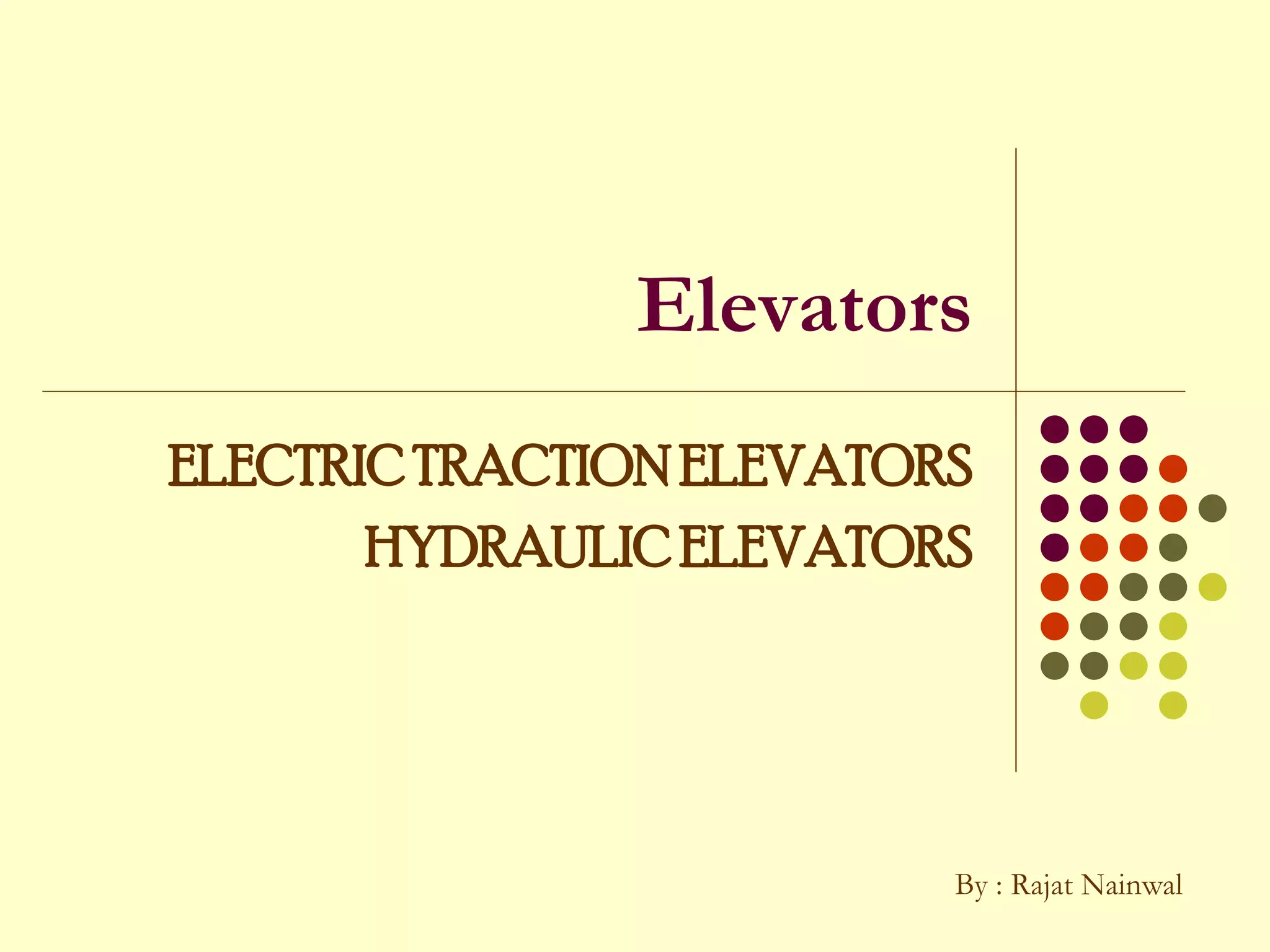 Elevators and its types | PDF