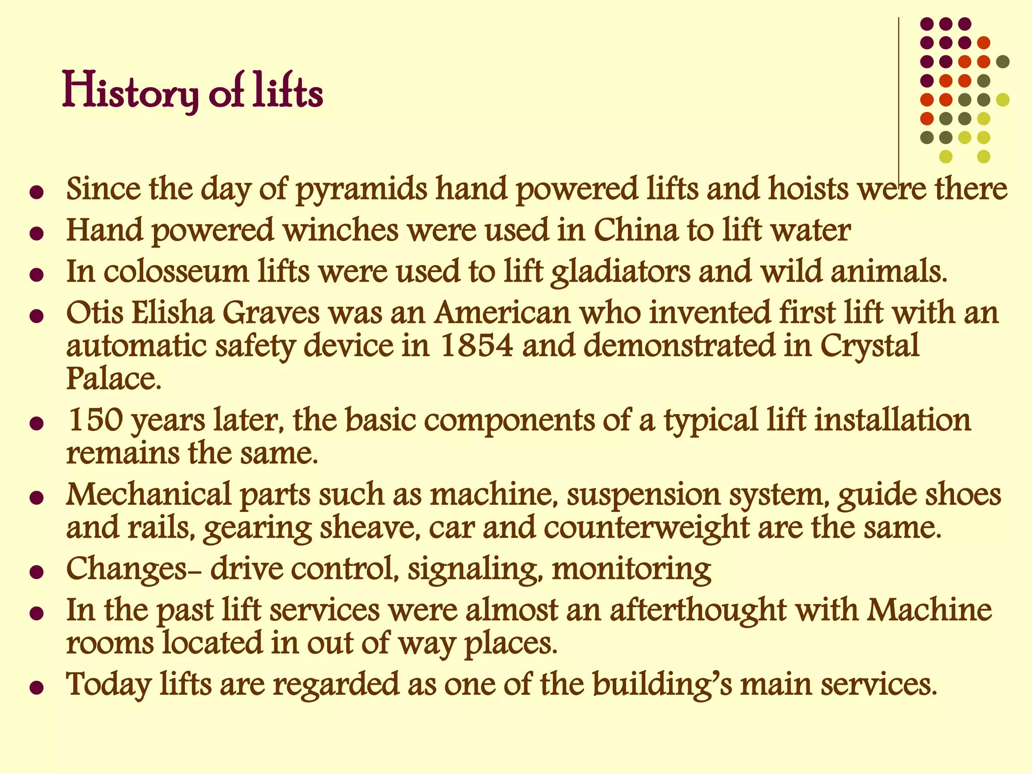 Elevators and its types | PDF