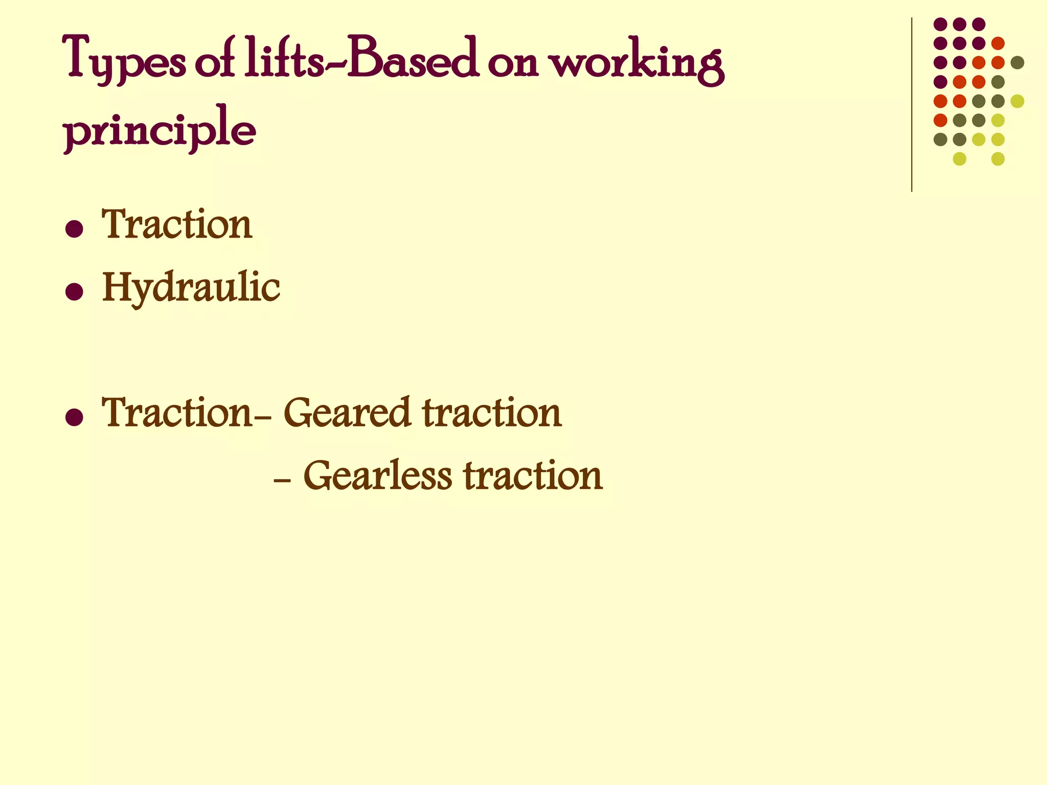 Elevators and its types | PDF