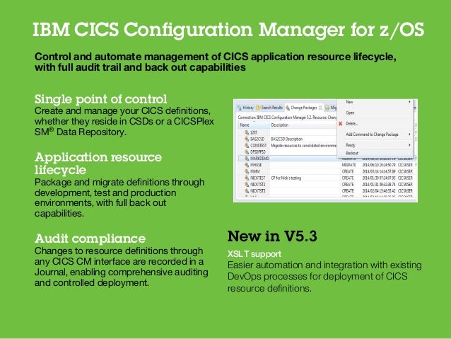 CICS Tools V5.3 Elevator