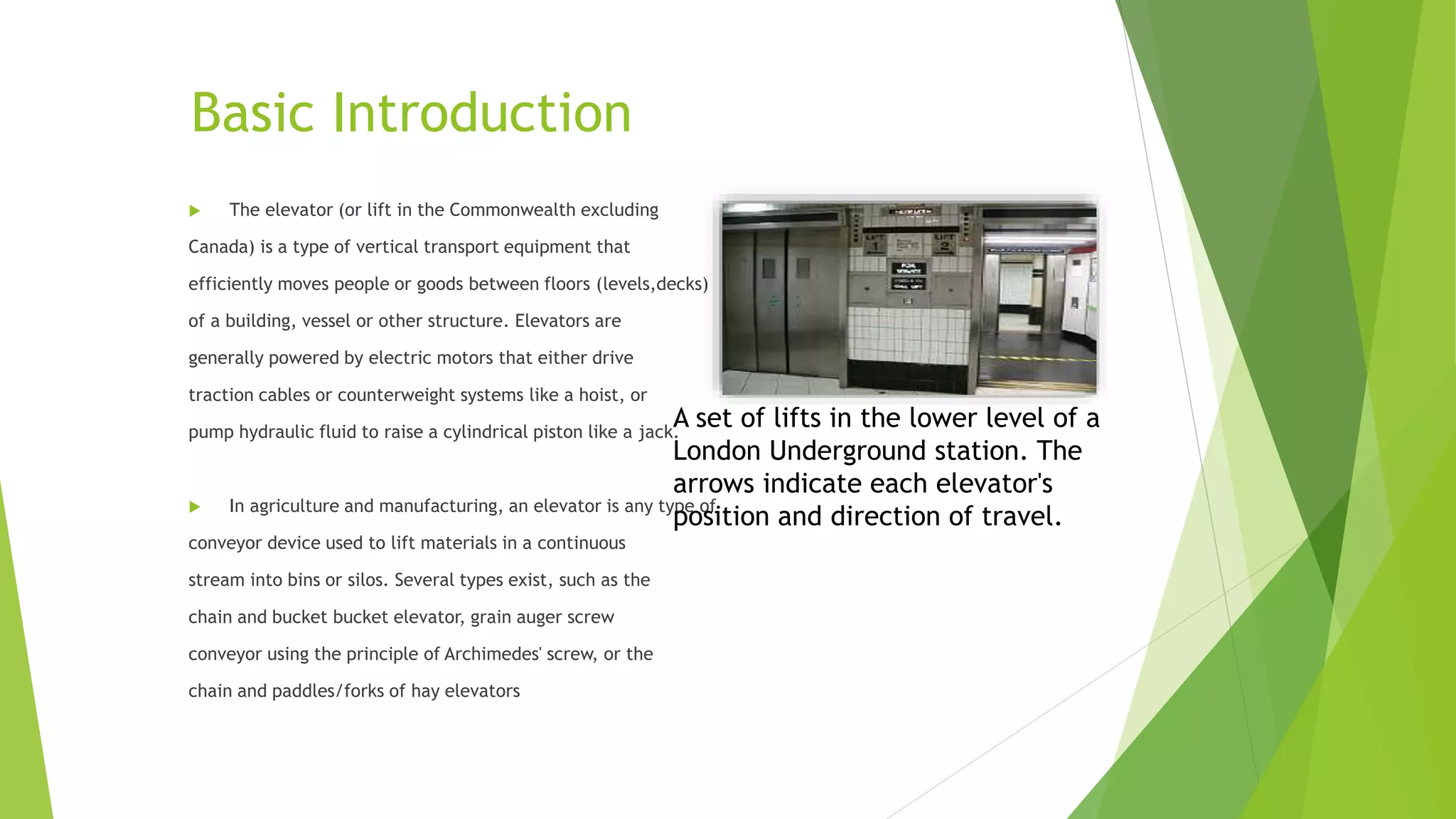 Elevators & Escalators | PPTX