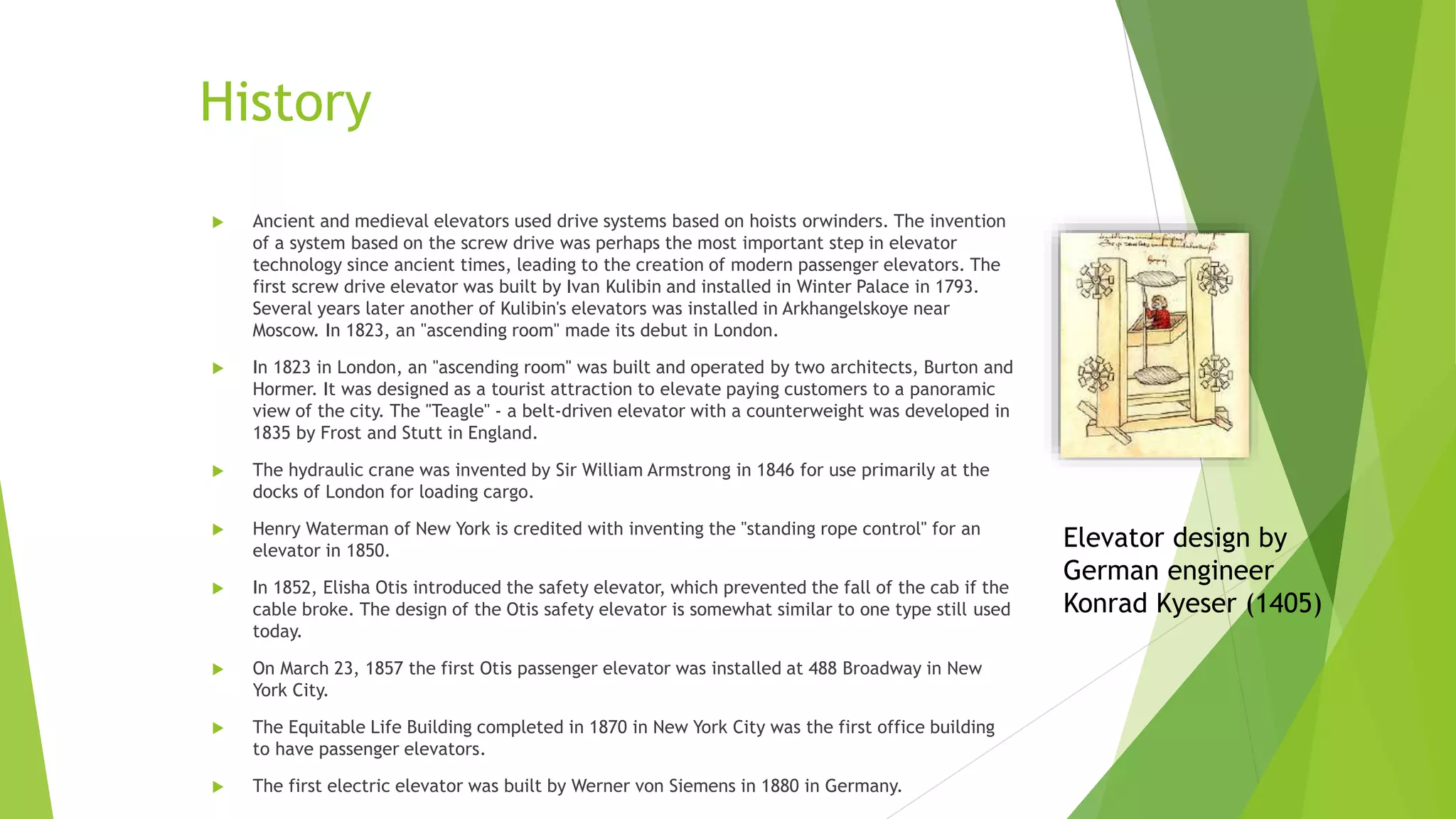 Elevators & Escalators | PPTX