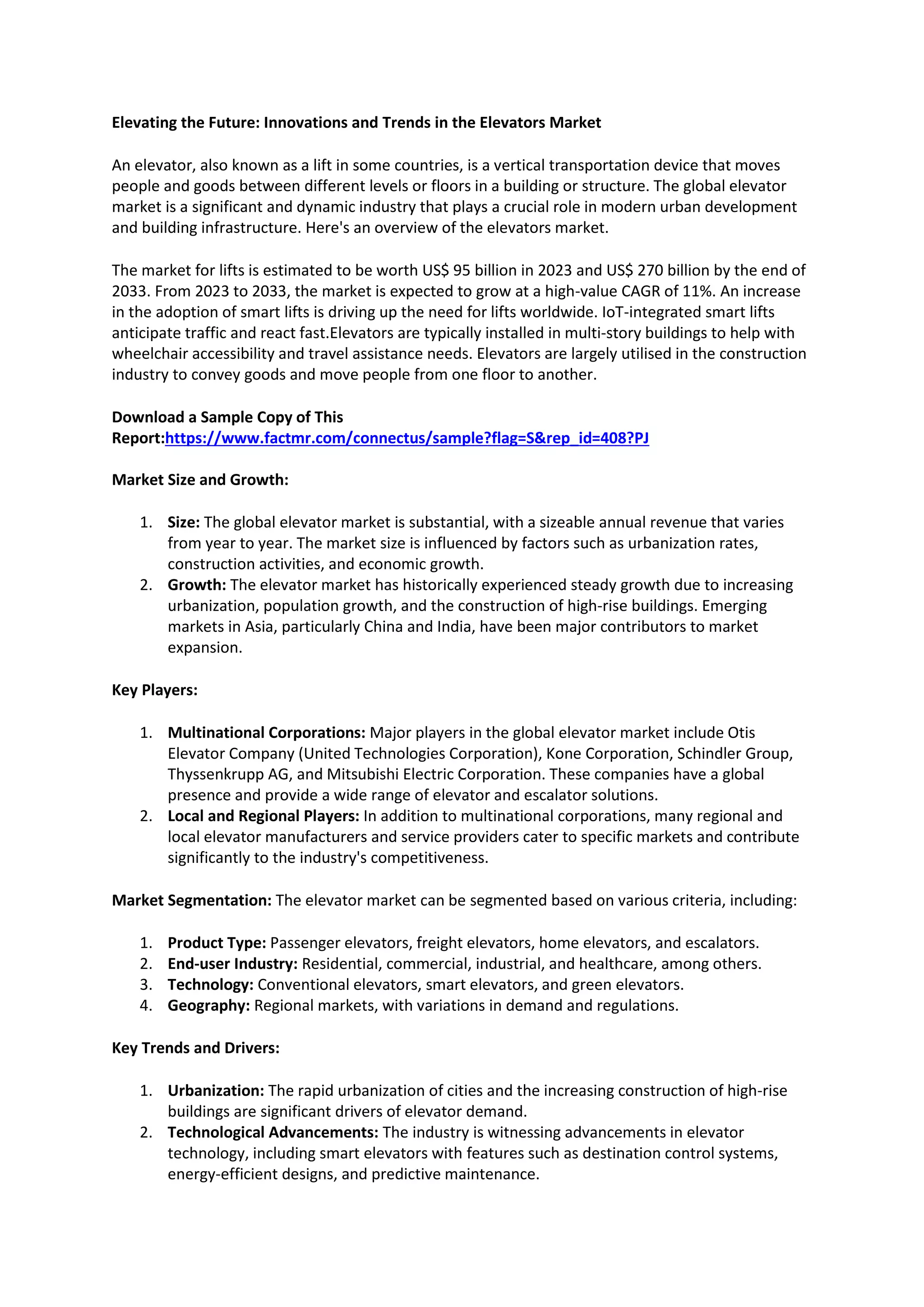 Elevators Market.pdf