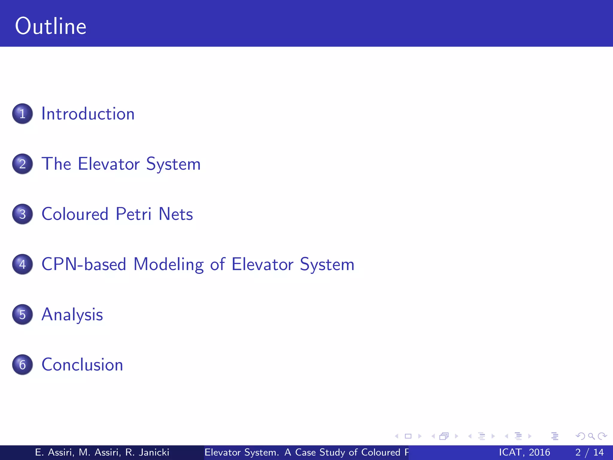 Elevator system. a case study of coloured petri nets | PDF