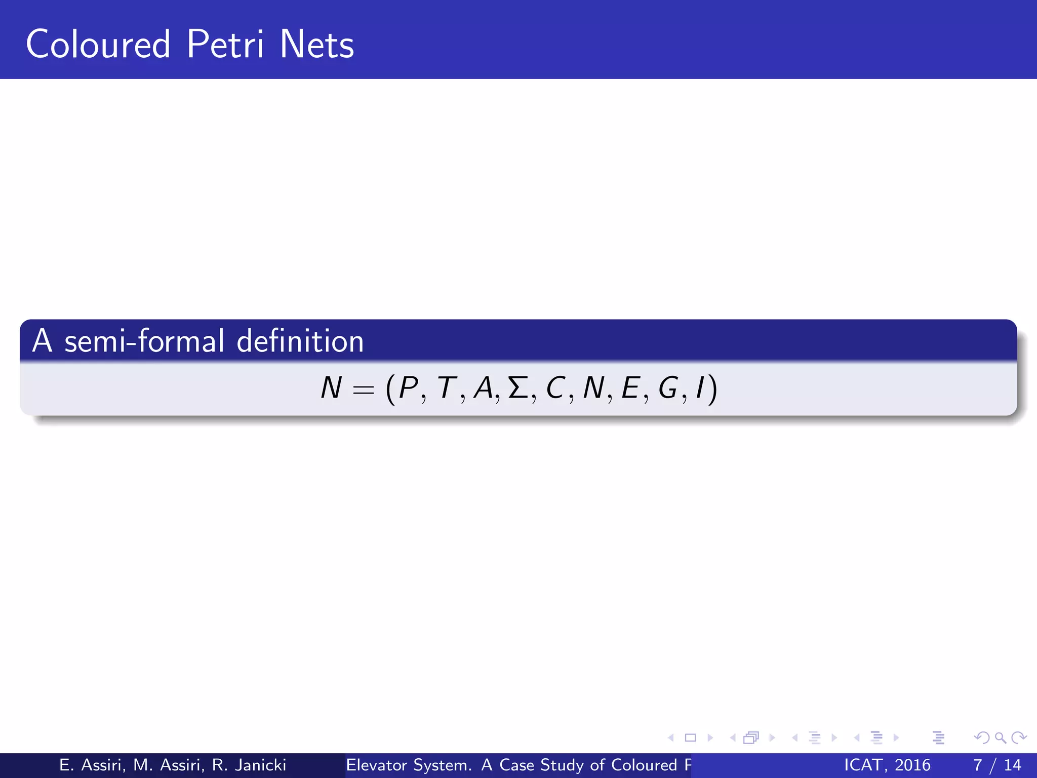Elevator system. a case study of coloured petri nets | PDF