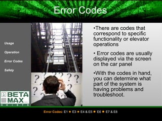 Beta Max Hoist Permanent Elevator Usage | PPT