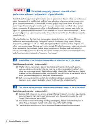 Eleven Principles of Character Education | PDF