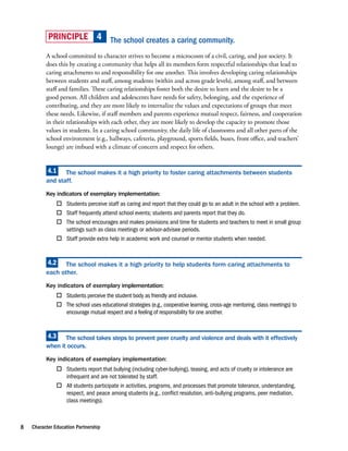 Eleven Principles of Effective Character Education | PDF