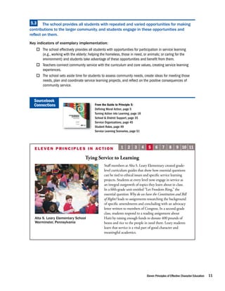 Eleven Principles of Effective Character Education | PDF