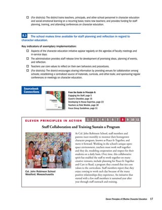 Eleven Principles of Effective Character Education | PDF