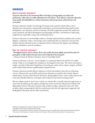 Eleven Principles of Effective Character Education | PDF