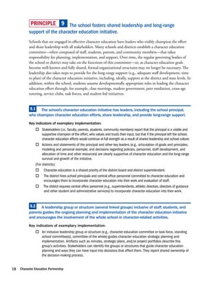 Eleven Principles of Effective Character Education | PDF