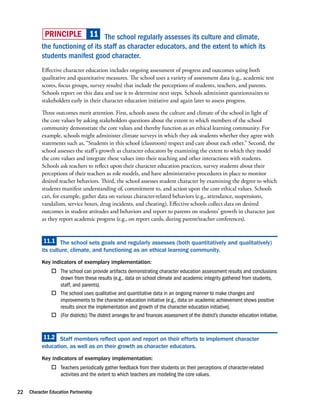 Eleven Principles of Effective Character Education | PDF