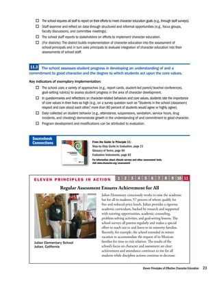 Eleven Principles of Effective Character Education | PDF