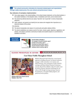 Eleven Principles of Effective Character Education | PDF