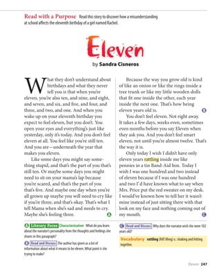 Eleven reading and activities | PDF