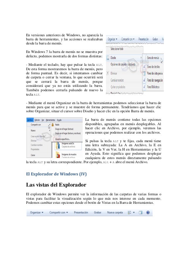 Cuantos Tipos De Vista Tiene El Explorador De Windows