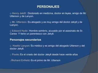 El extraño caso del dr. jekill y mr. hyde | PPTX