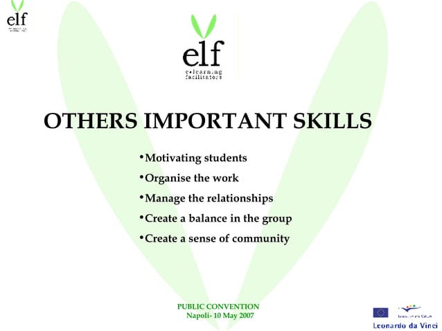 ELF Project - Guidelines | PPT