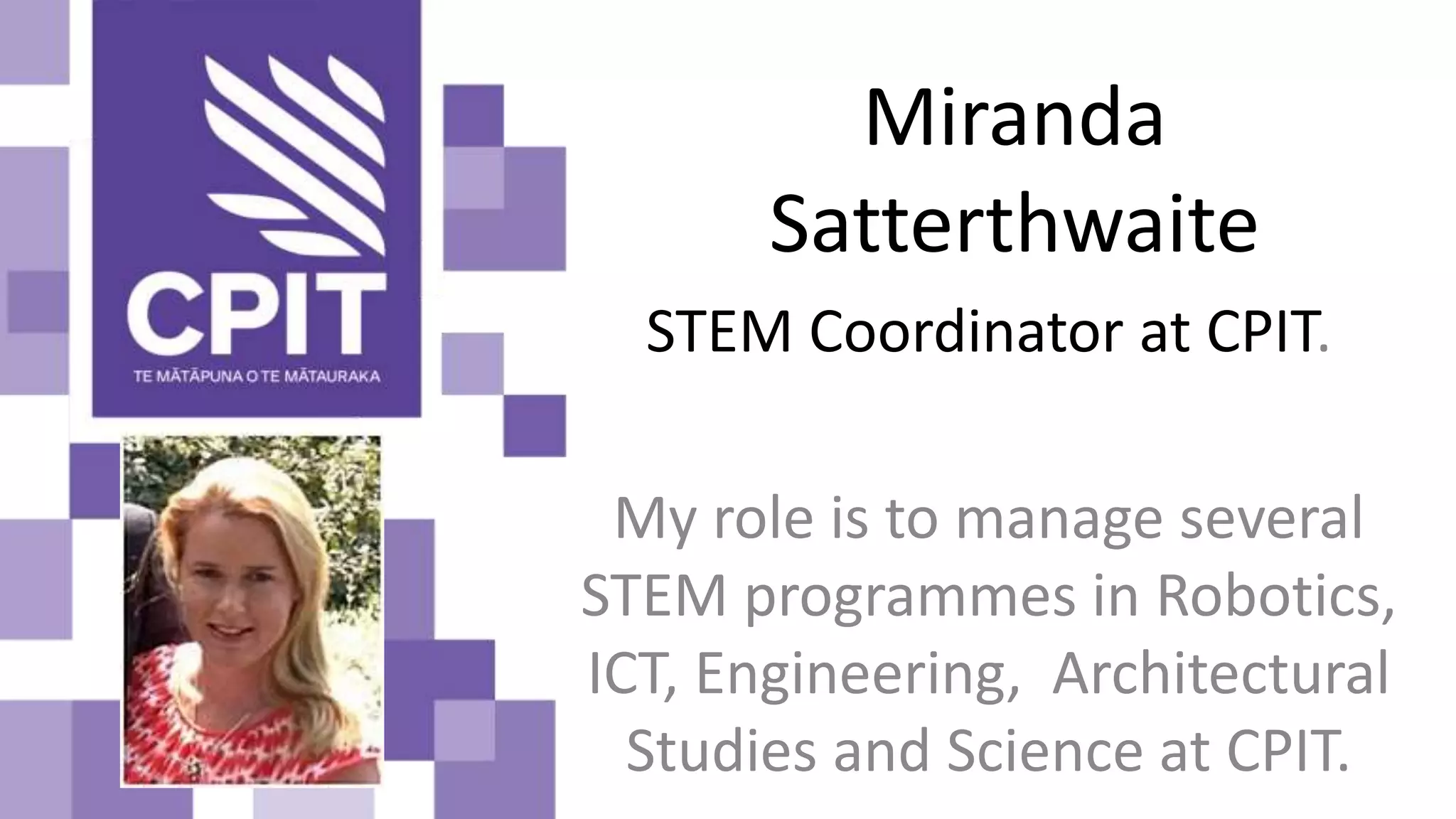 ELF 14 Miranda Satterthwaite - STEM | PPTX