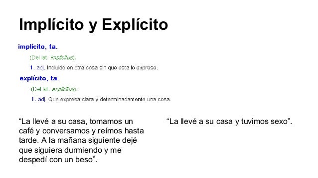 Explicito Significado