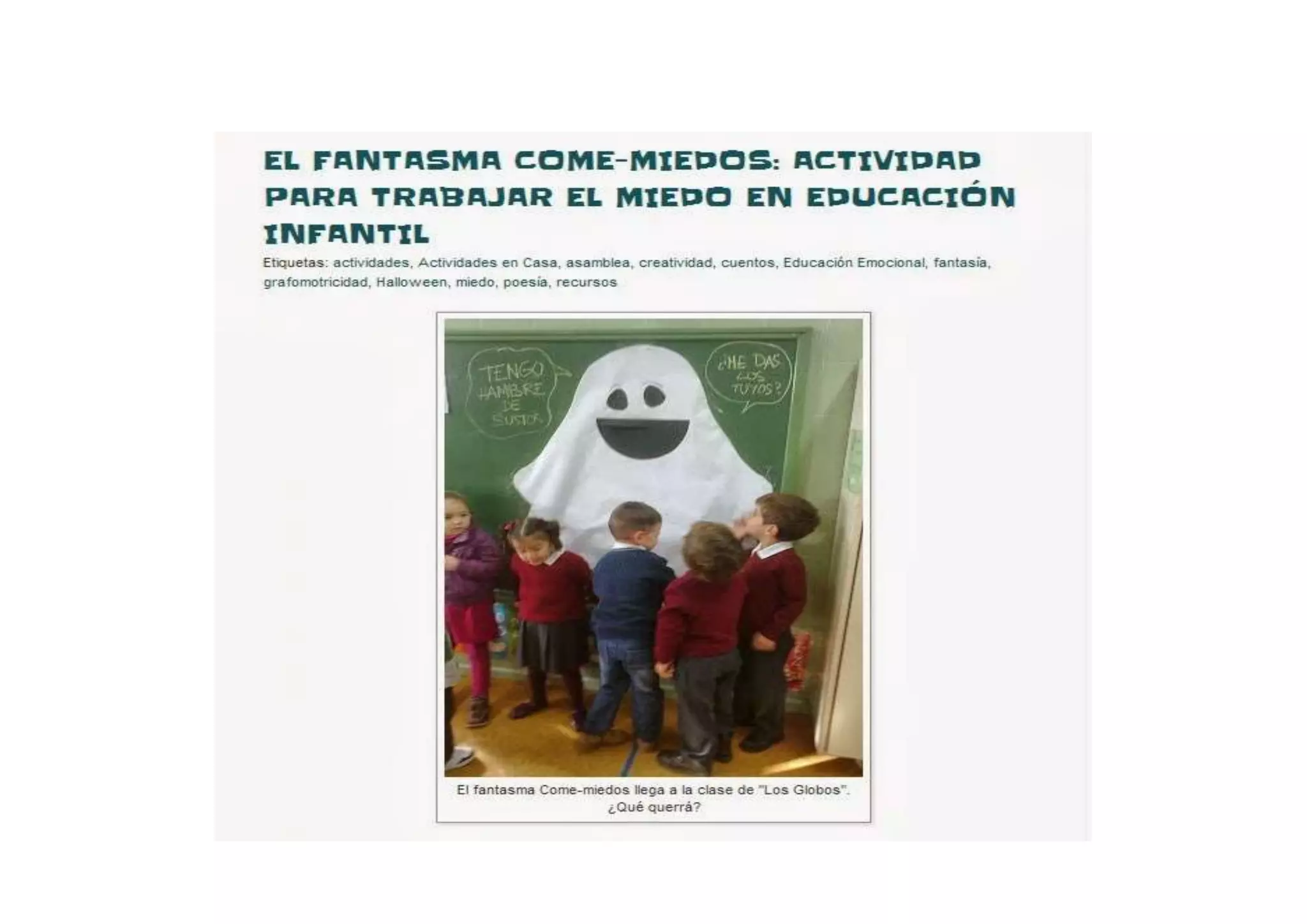 El fantasma come-miedos | PPT