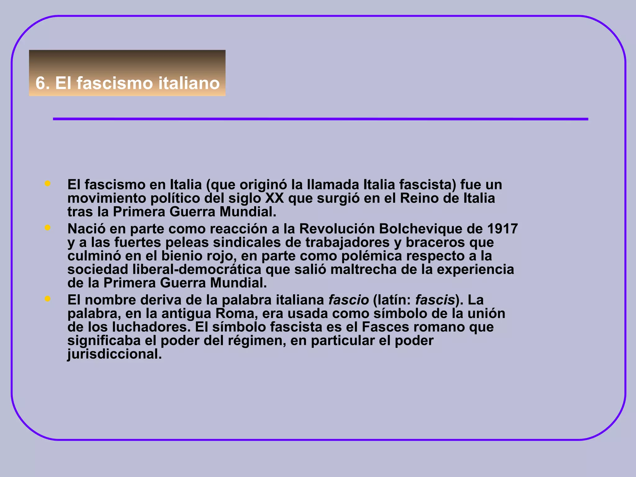 El fascismo | PPT