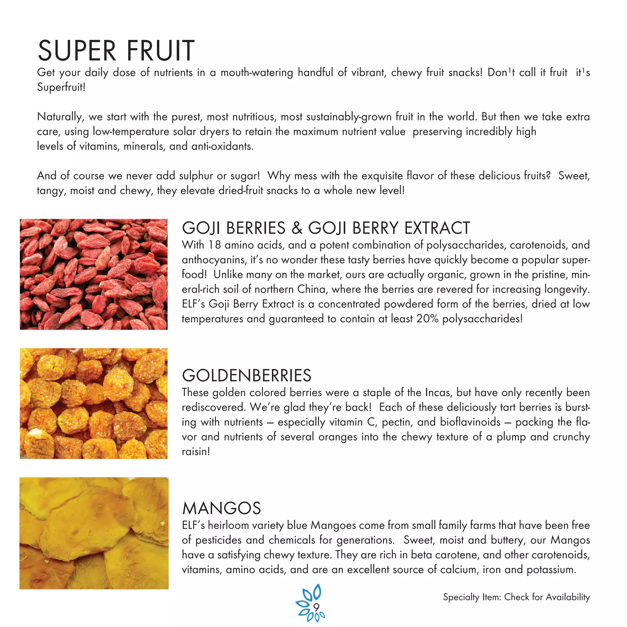 Essential Living Foods Brochure | PDF