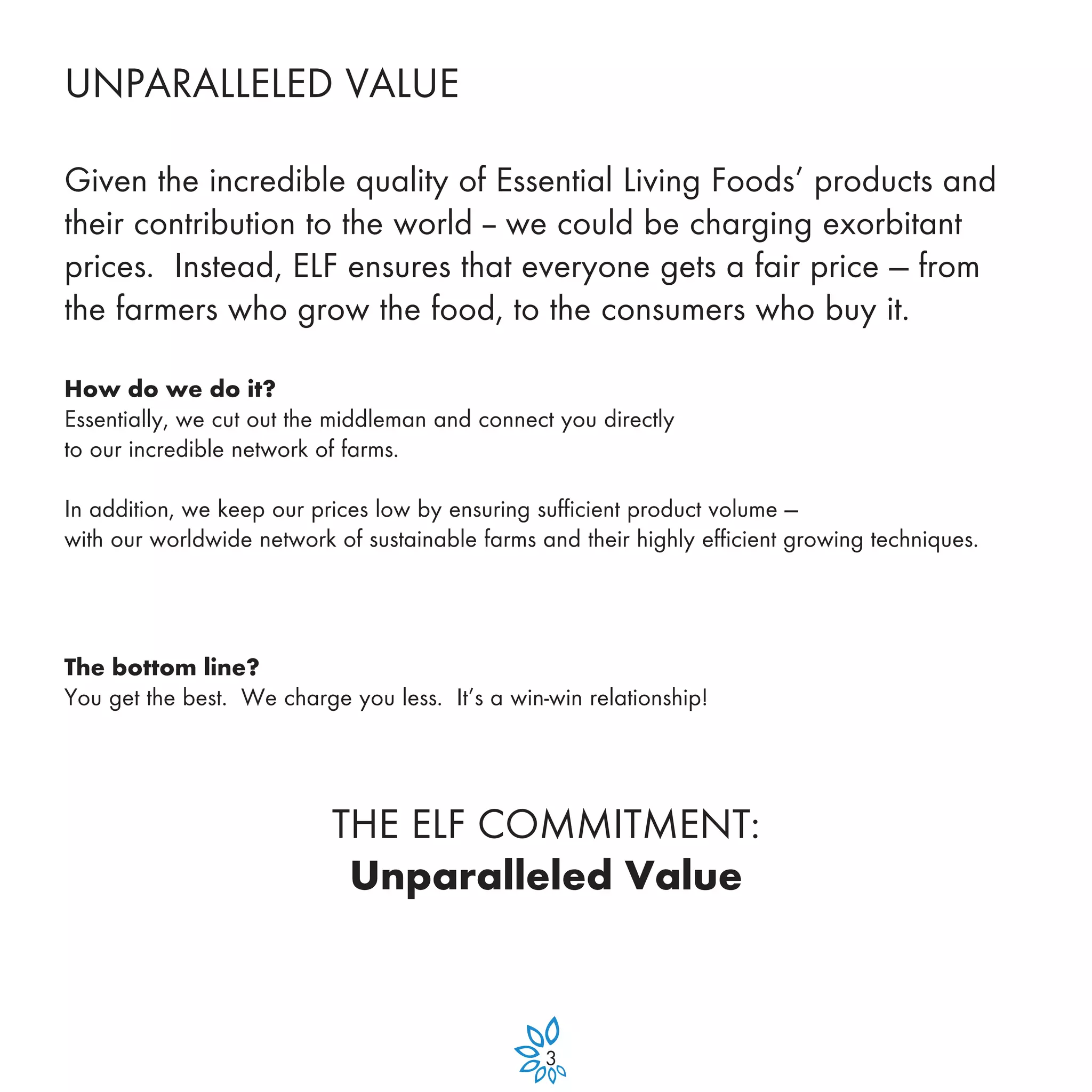 Essential Living Foods Brochure | PDF