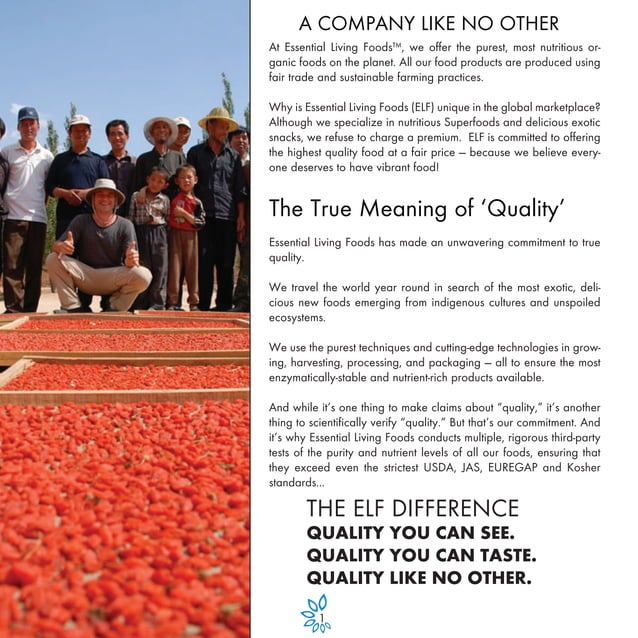 Essential Living Foods Brochure | PDF