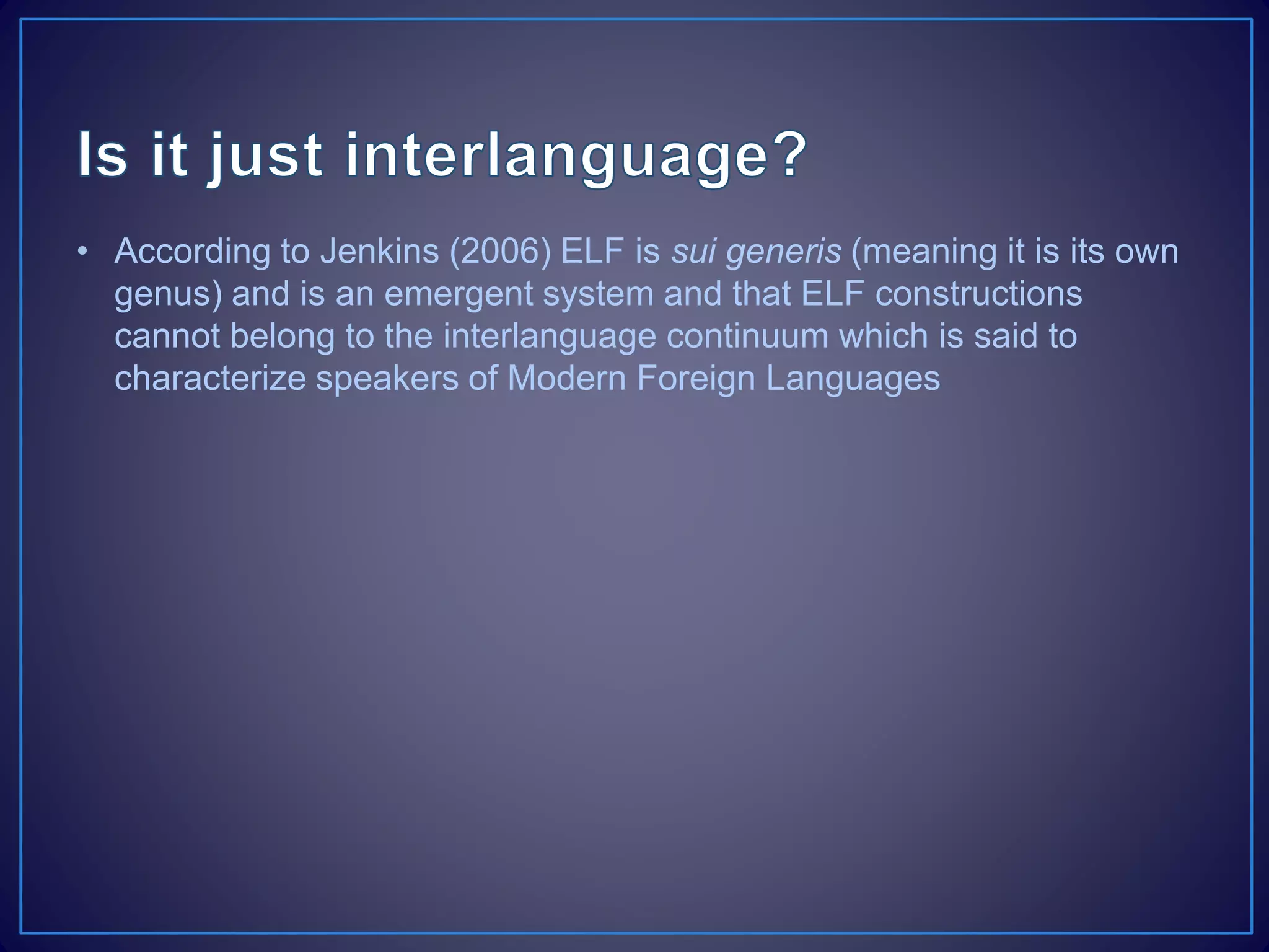 World Englishes and Second Language Acquisition | PPTX