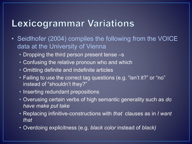 World Englishes and Second Language Acquisition | PPTX