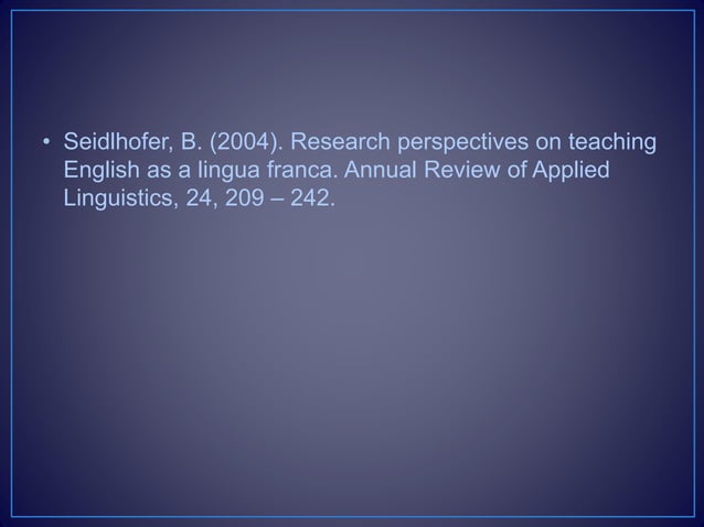 World Englishes and Second Language Acquisition | PPTX