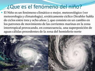 El fenómeno del niño | PPT