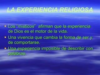 El Fenomeno Religioso | PPT