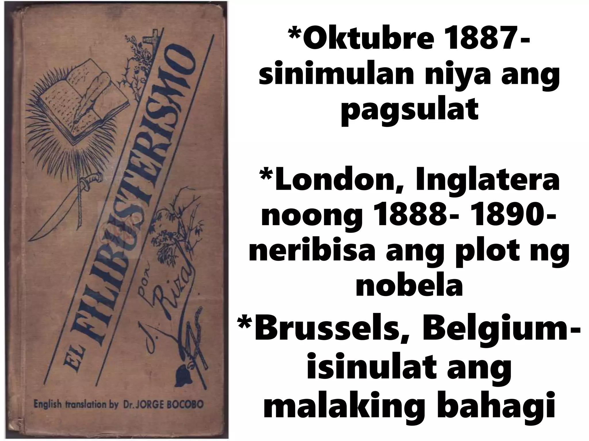 El filibusterismo | PPTX