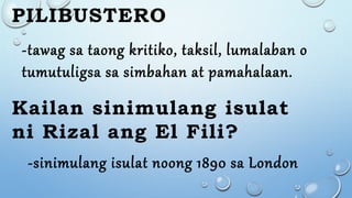 EL FILIBUSTERISMO.pptx