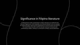 the el filibusterismo reporting lesson 3.4 | PPTX